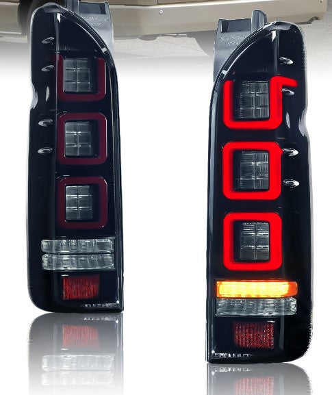 Toyota Hiace Full LED Tail Lights 2004-2018 NZ | New Style Design ...