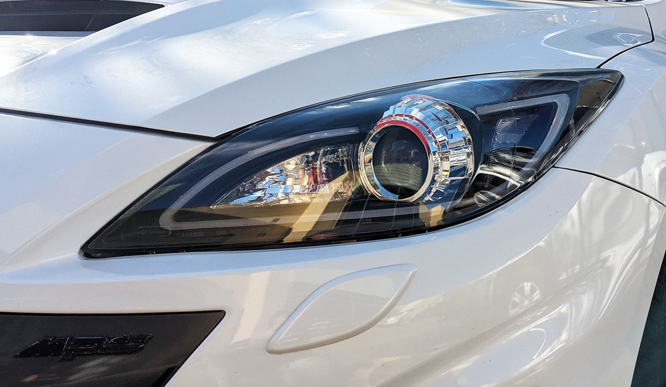Mazda 3 MPS Black Head Lights 3d Drl Led Projector Headlights For 2009 ...