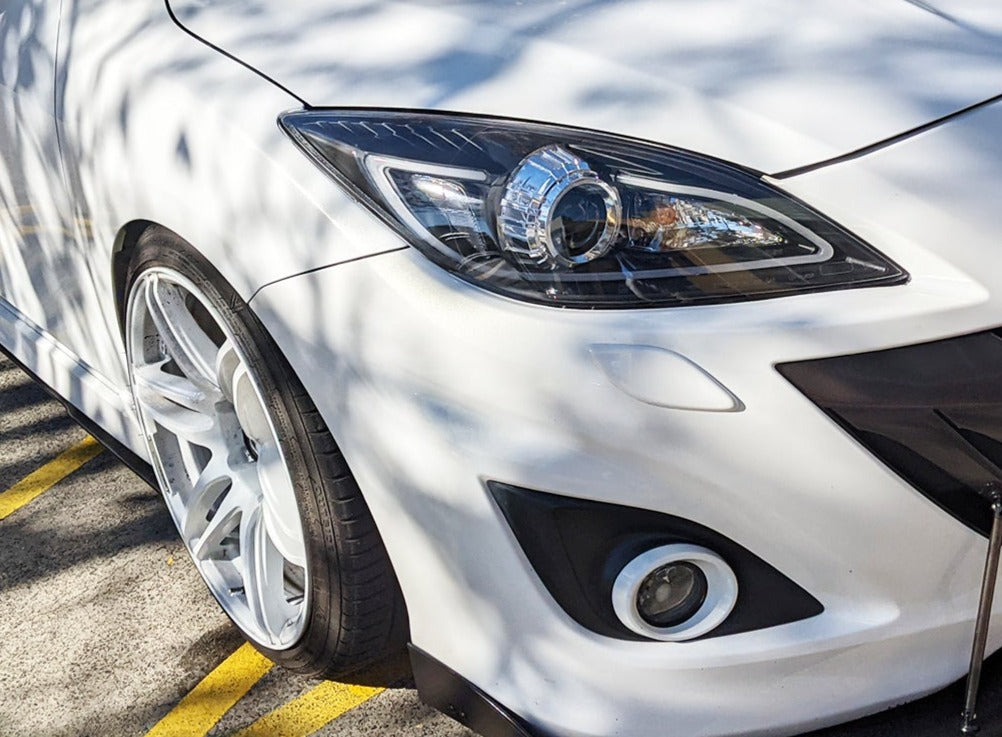 Mazda 3 MPS Black Head Lights 3d Drl Led Projector Headlights For 2009 ...