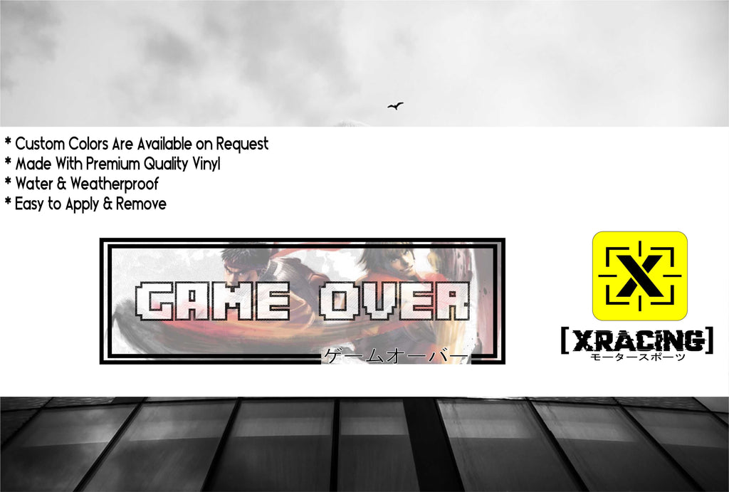 JDM SLAP GAME OVER JDM STICKER FUNNY CAR STICKER DECAL [XRACING] #280 ...