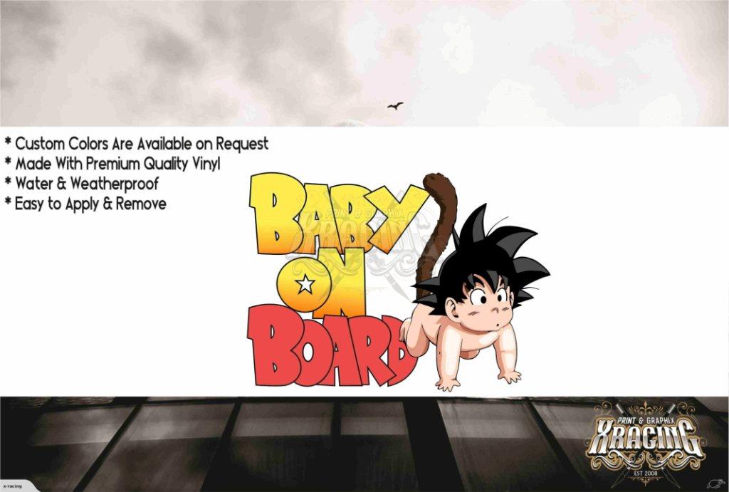 JDM ANIME BABY GOKU ON BOARD CAR STICKER DECAL [XRACING] #416 – XRacing ...