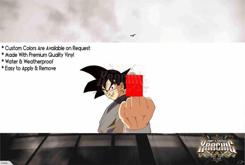Jdm Anime Goku Middle Finger Car Sticker Decal [xracing] #401 – XRacing ...