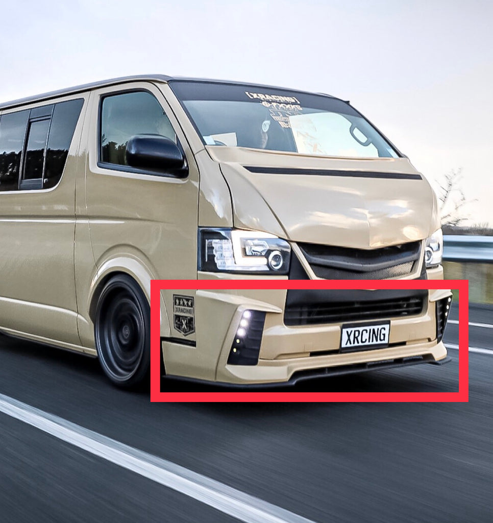 Toyota Hiace CUSTOM Front Bumper Lip * Narrow Body Only* – XRacing ...