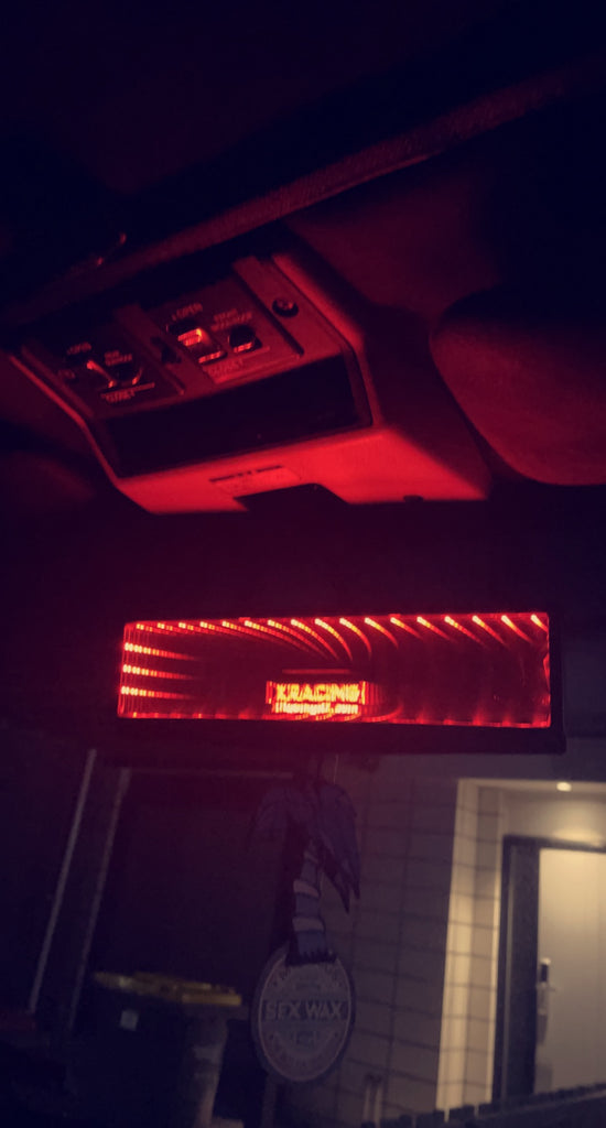 Infinity LED Rear View Mirror | Tunnel Effect Mirror NZ | XRacing ...