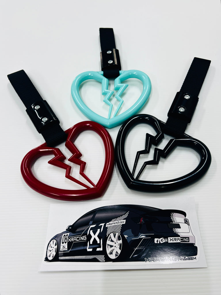JDM BROKEN HEART Hang Ring / Tsurikawa / Drift Charm – XRacing Motorsport